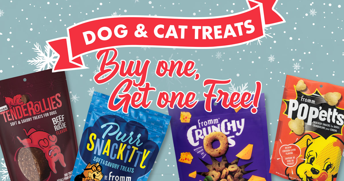Dog & Cat Treats Buy 1 Bag, Get 1 FREE