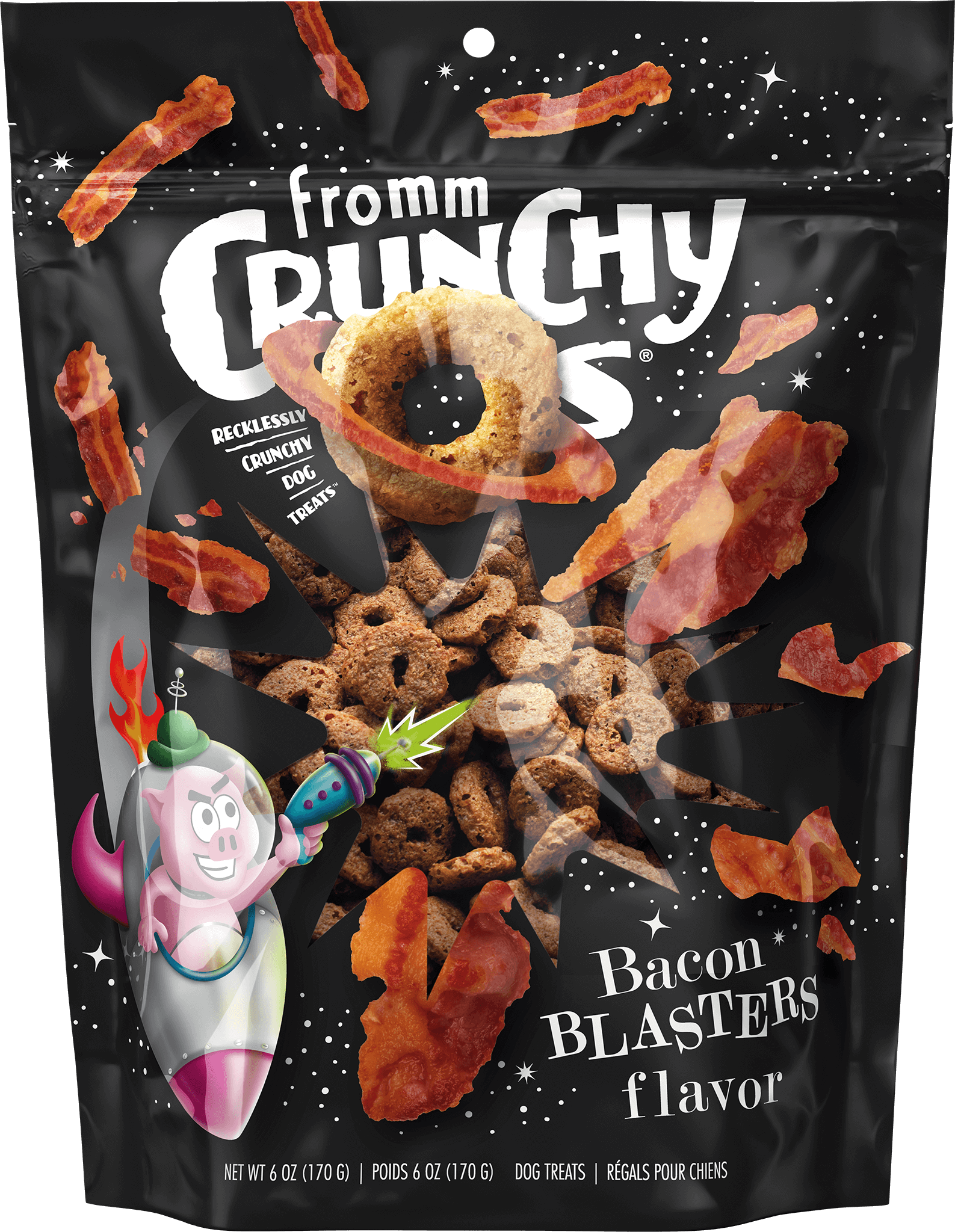Fromm Crunchy Os® Bacon Blasters Flavor Dog Treats Recklessly Crunchy ...